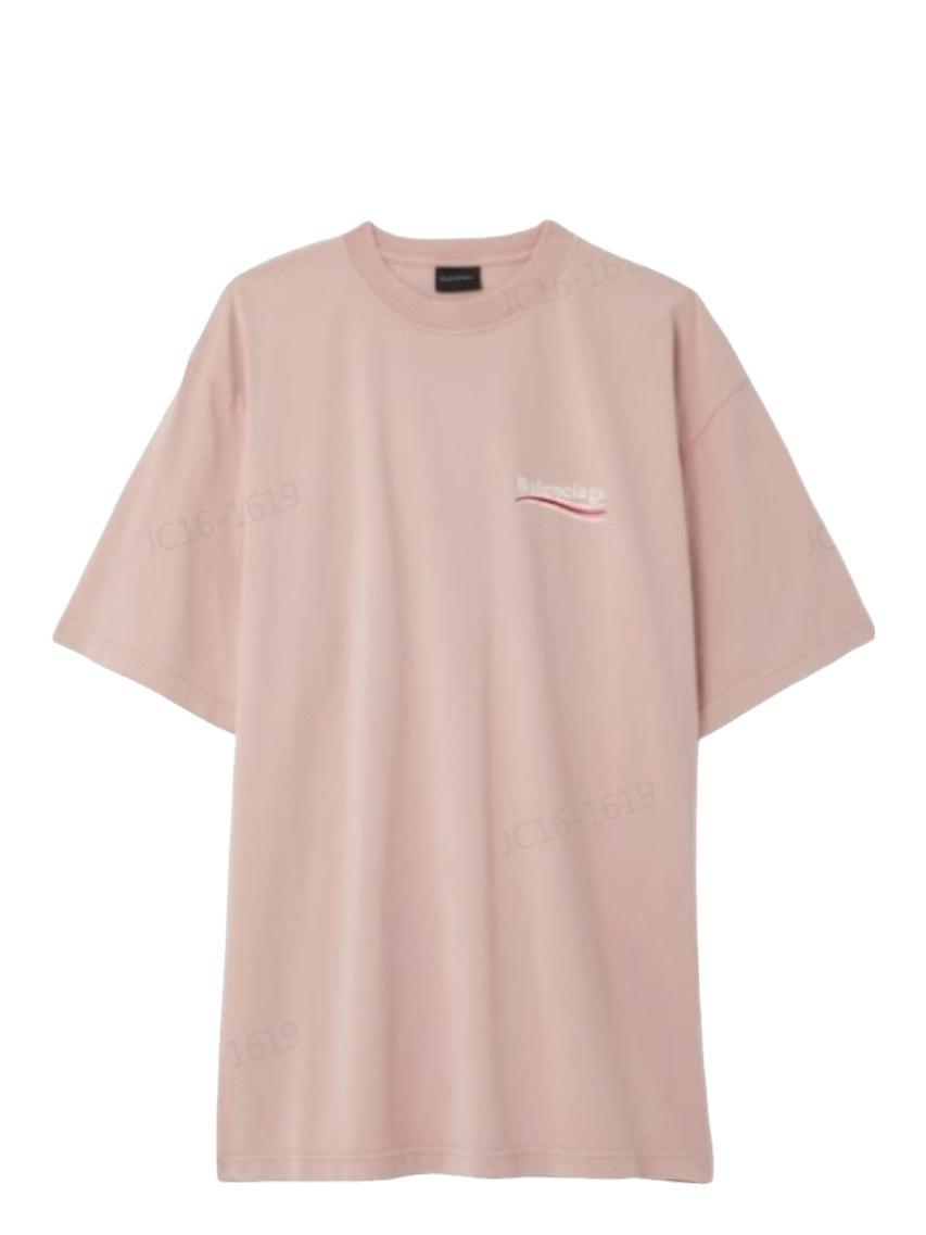 BALENCIAGA Balenciaga Logo Embroidered Crewneck T-Shirt